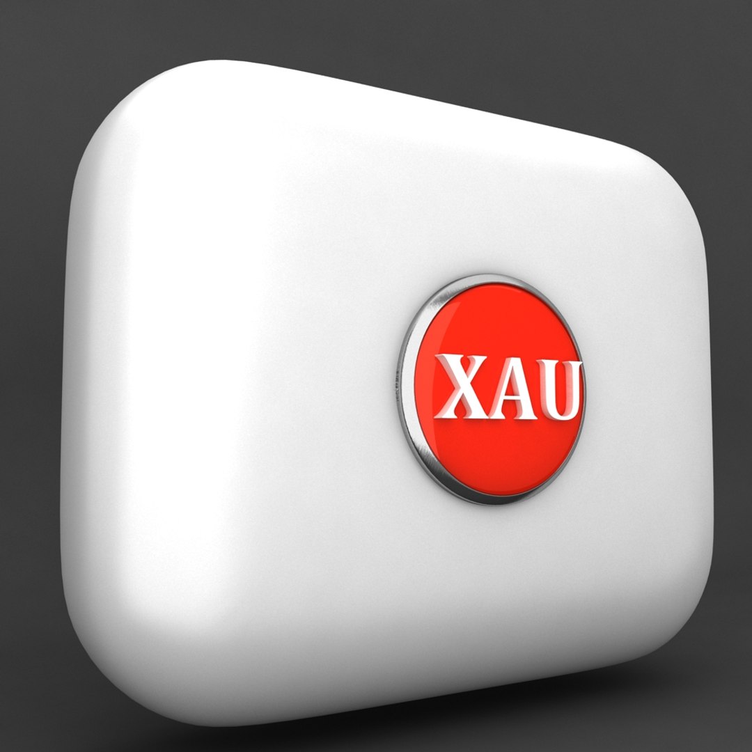 Xau Gold Currency Icon 3d Model