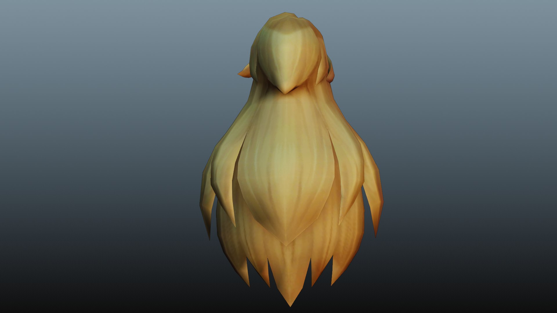 3D Female Hair Low Poly 4 Colors - TurboSquid 2211916