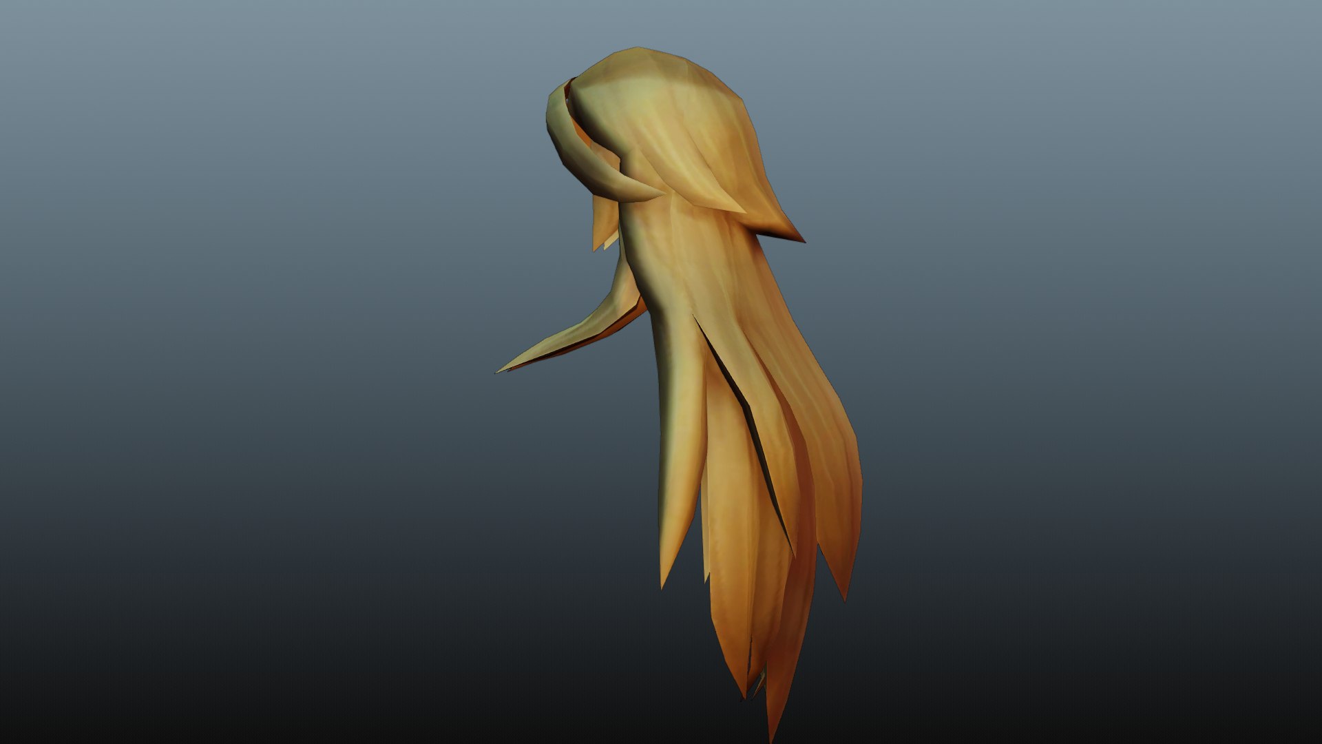 3D Female Hair Low Poly 4 Colors - TurboSquid 2211916
