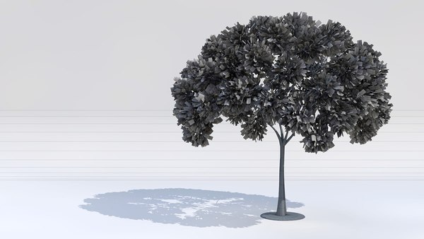 3d tree leaf model