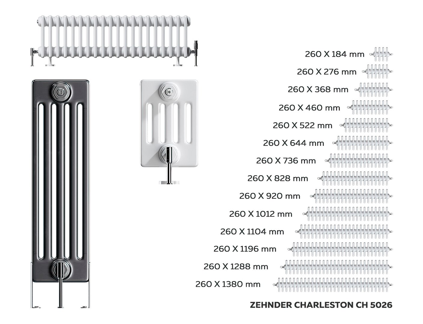 3D 5S Radiator Zehnder Charleston - TurboSquid 1907388