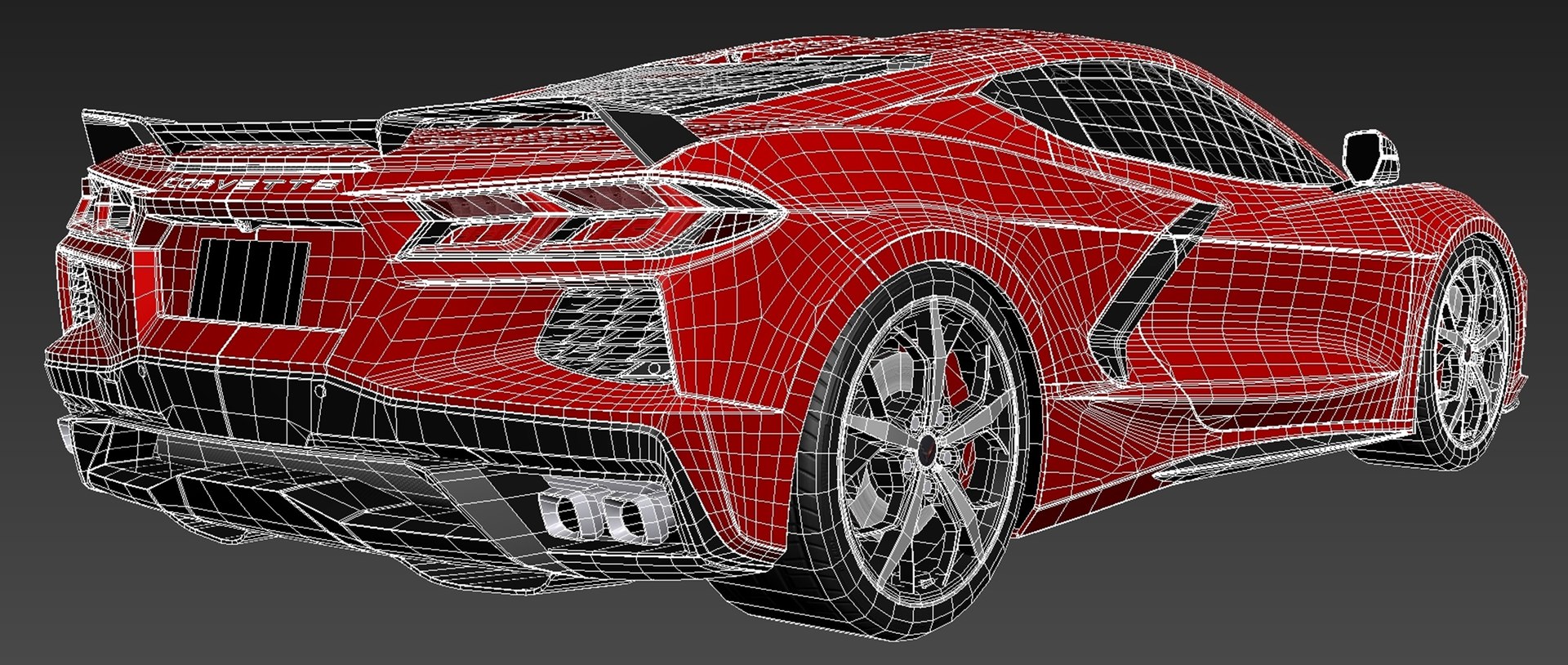 Chevrolet Corvette C8 Stingray 2020 LowPoly 3D - TurboSquid 2217657