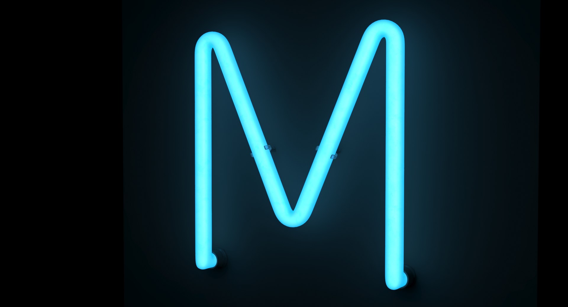 Neon Letter M Alphabet Model - TurboSquid 1630193