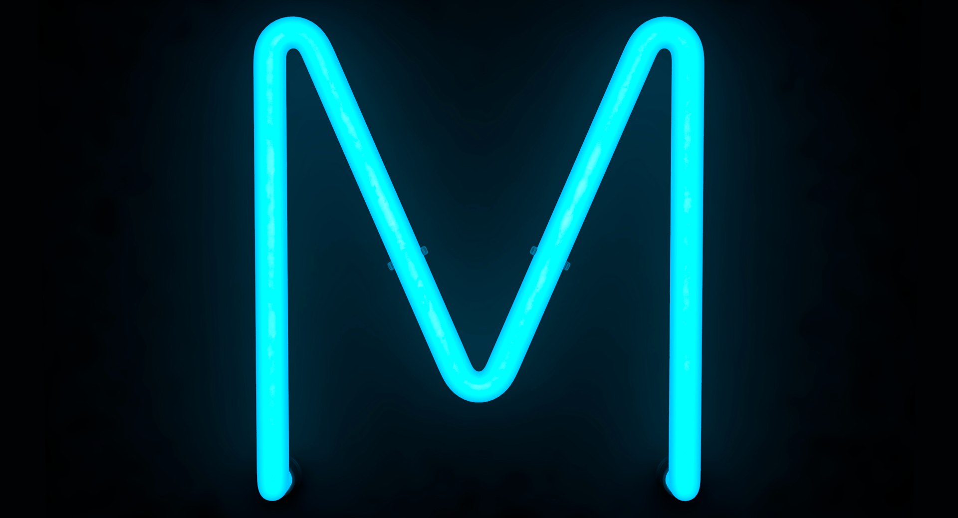Neon letter m alphabet model - TurboSquid 1630193