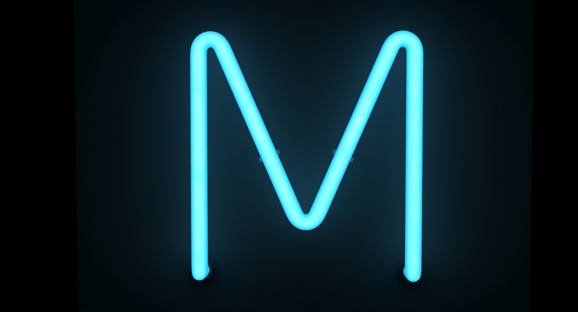 Neon letter m alphabet model - TurboSquid 1630193