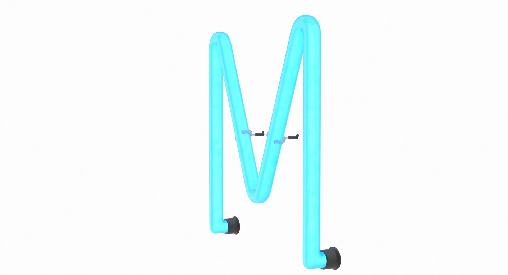 Neon Letter M Alphabet Model - TurboSquid 1630193