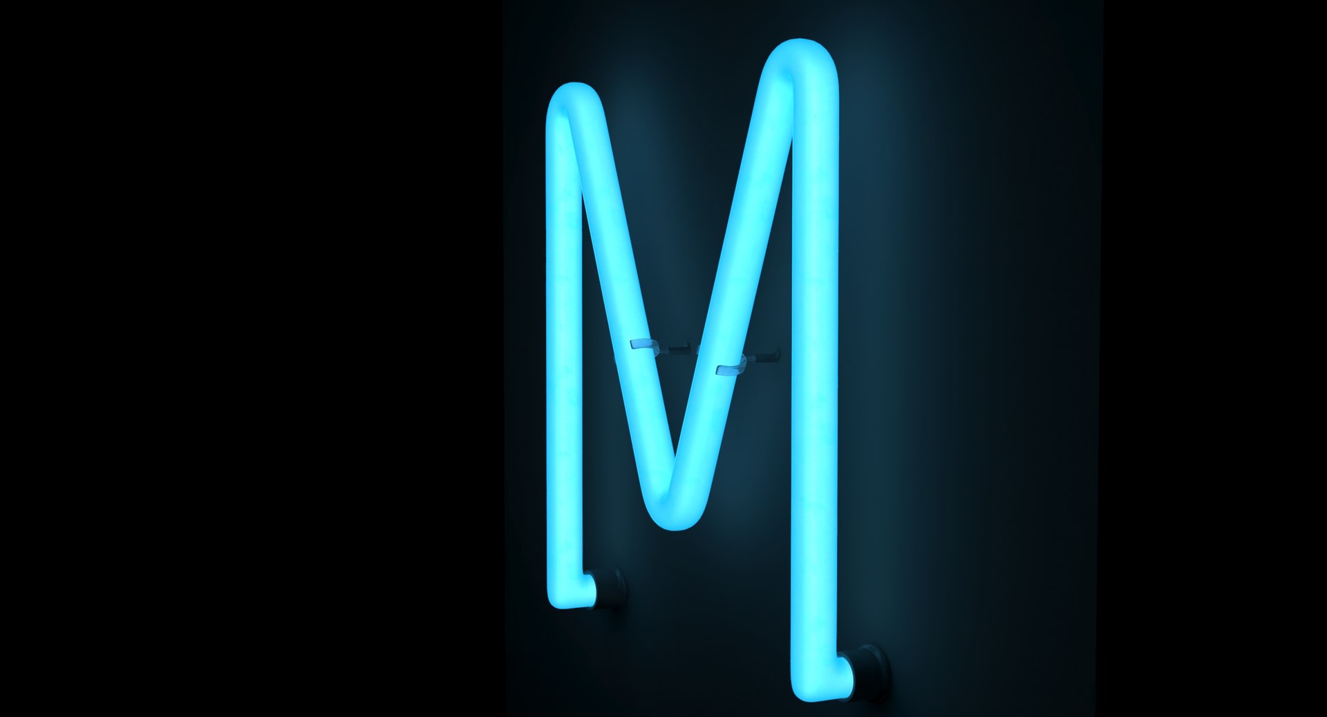 Neon Letter M Alphabet Model - TurboSquid 1630193