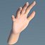 3d Model Female Hand