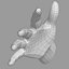 3d model female hand