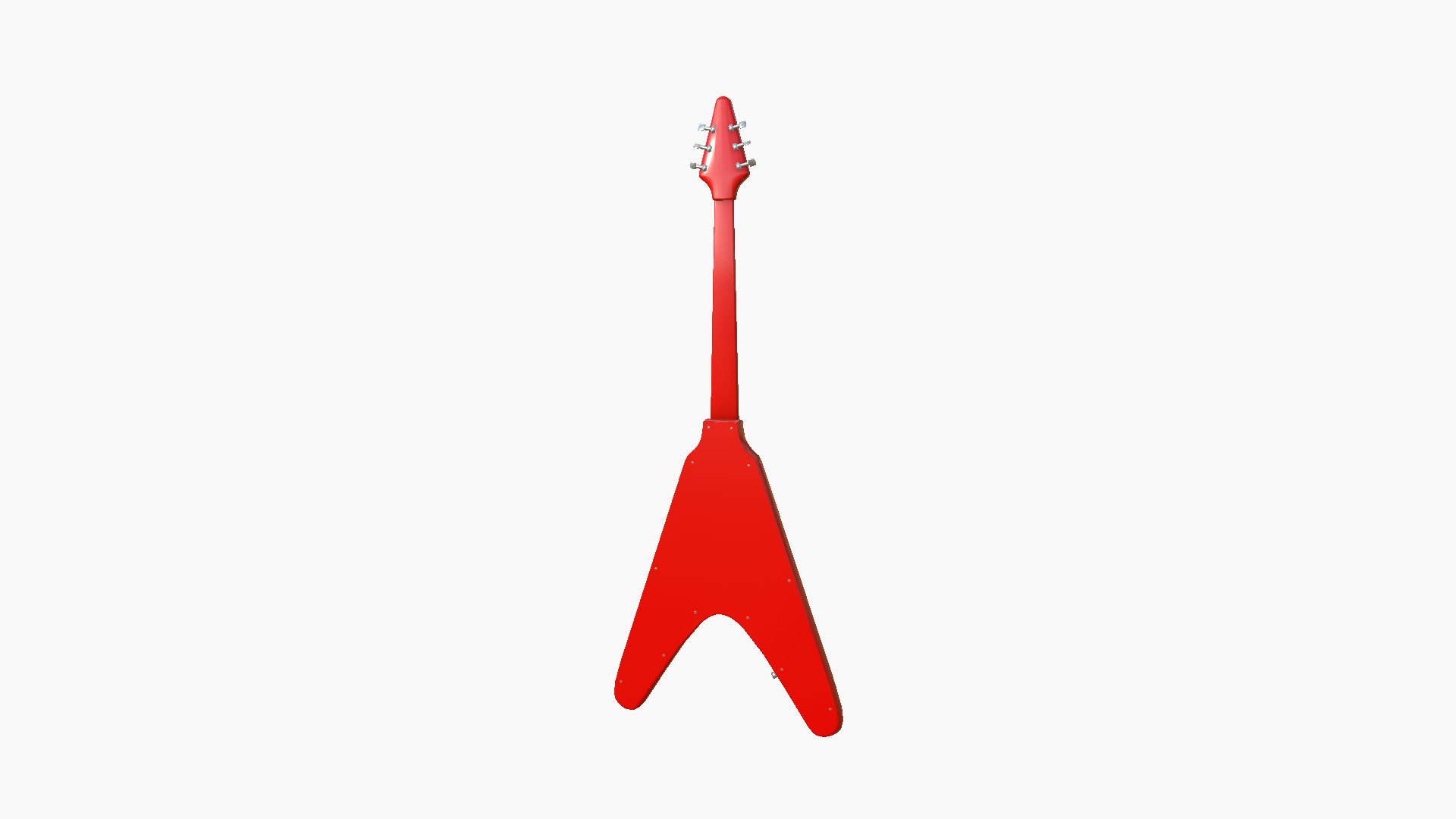 Electric Guitar D02 Red - Music Instrument Design 3D Model - TurboSquid ...