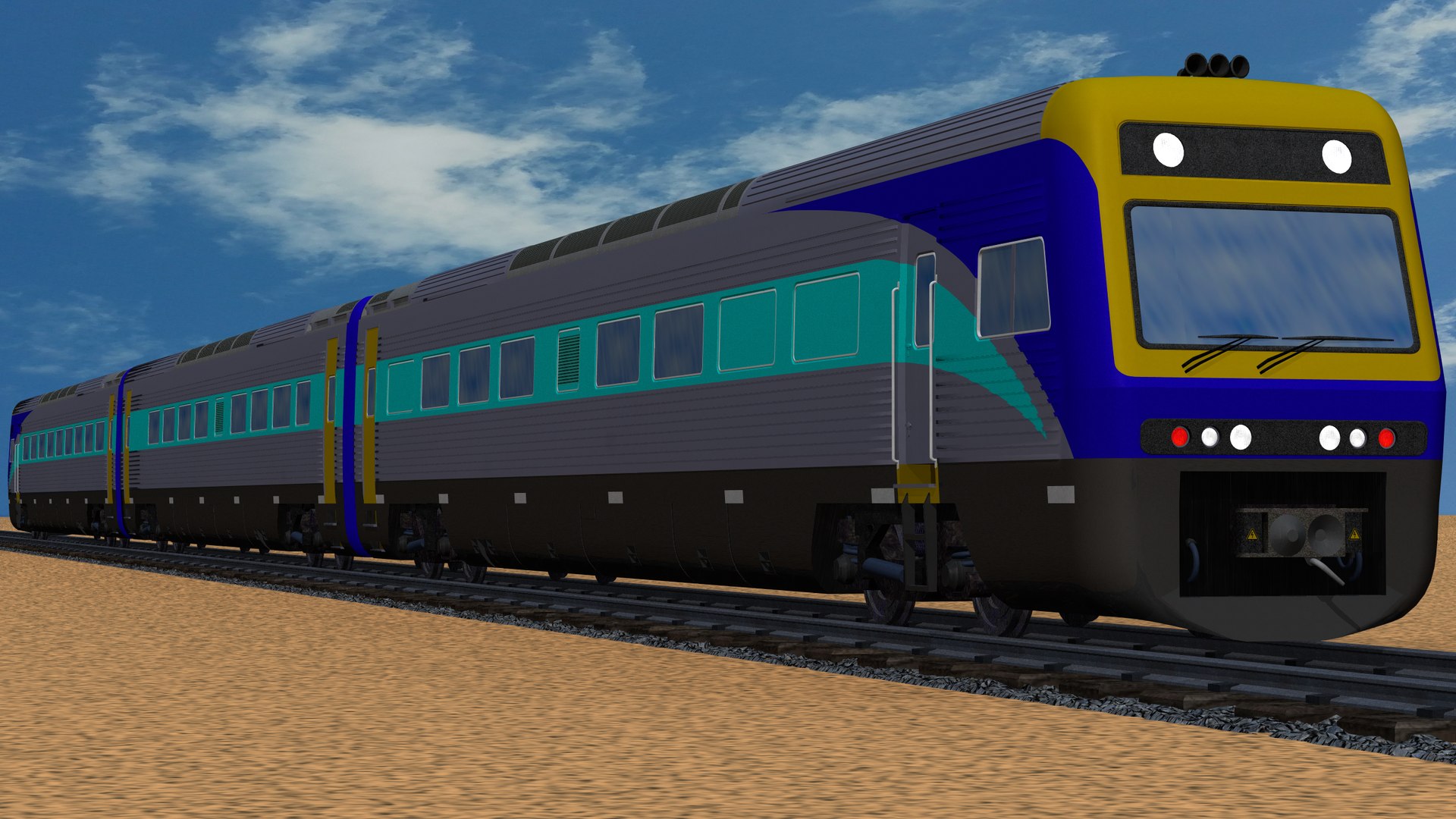 3D New South Wales Xplorer Passenger Train Model - TurboSquid 2063228