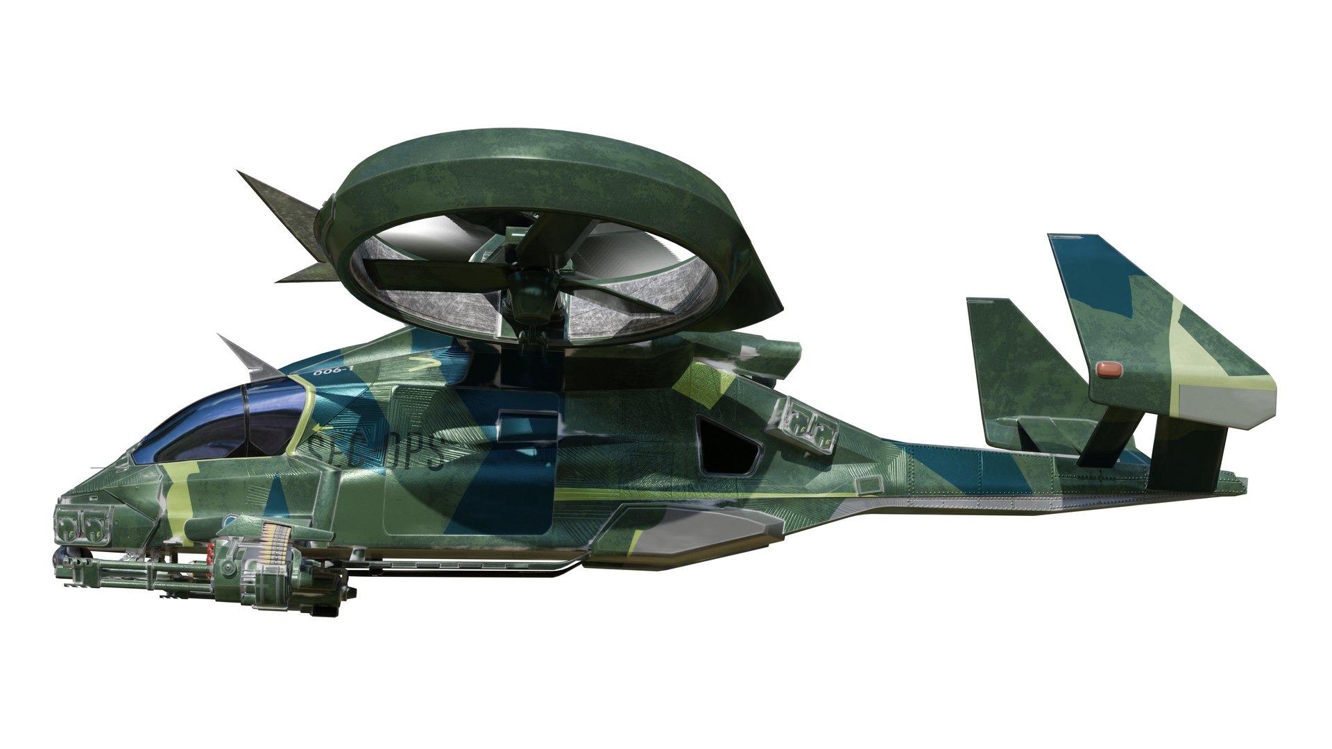 3D Avatar Aerospatiale SA-9 Kestrel Gunship Helicopter - TurboSquid 2092503