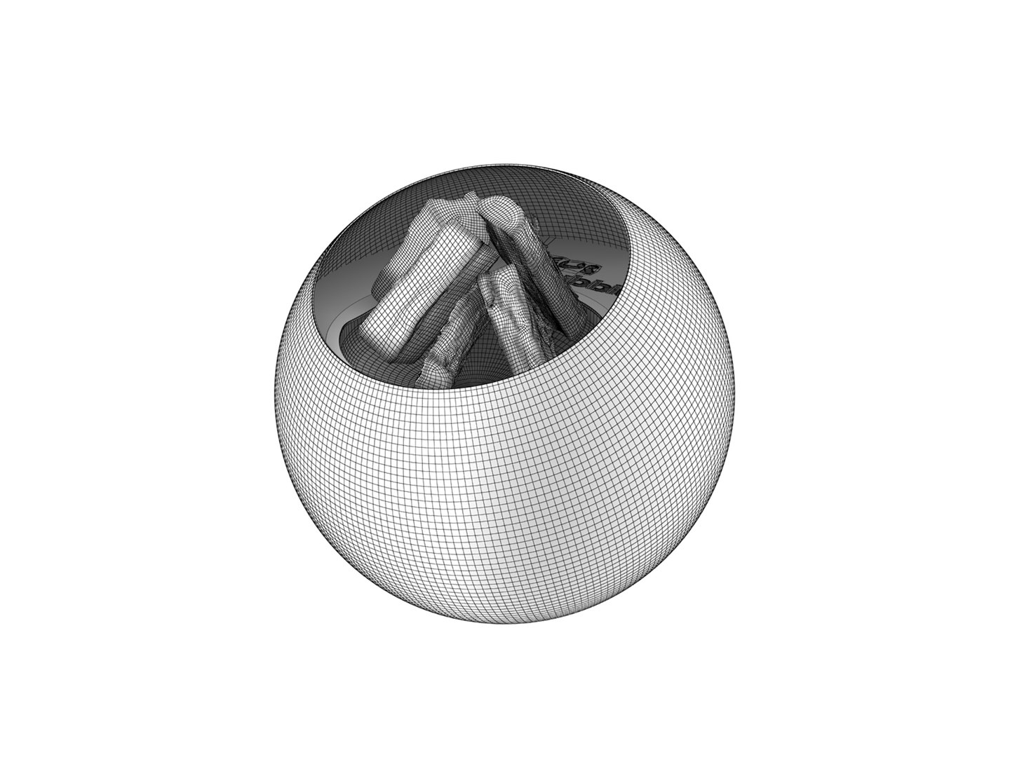 3D Model Bubble Outdoor Fireplace - TurboSquid 2156918