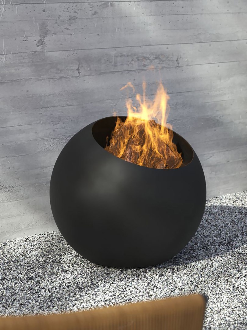 3D Model Bubble Outdoor Fireplace - TurboSquid 2156918