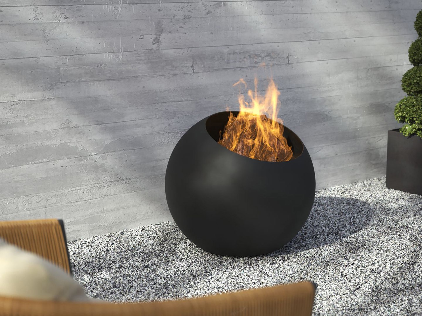 3D Model Bubble Outdoor Fireplace - TurboSquid 2156918