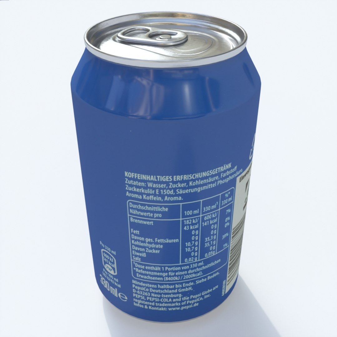 3D Softdrink Pepsi Model - TurboSquid 1454735