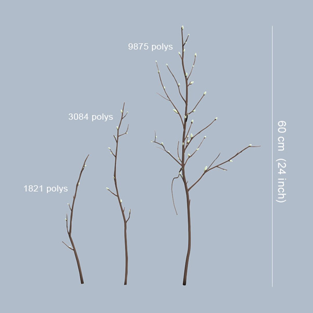 3D Branches Decoration - TurboSquid 1193863