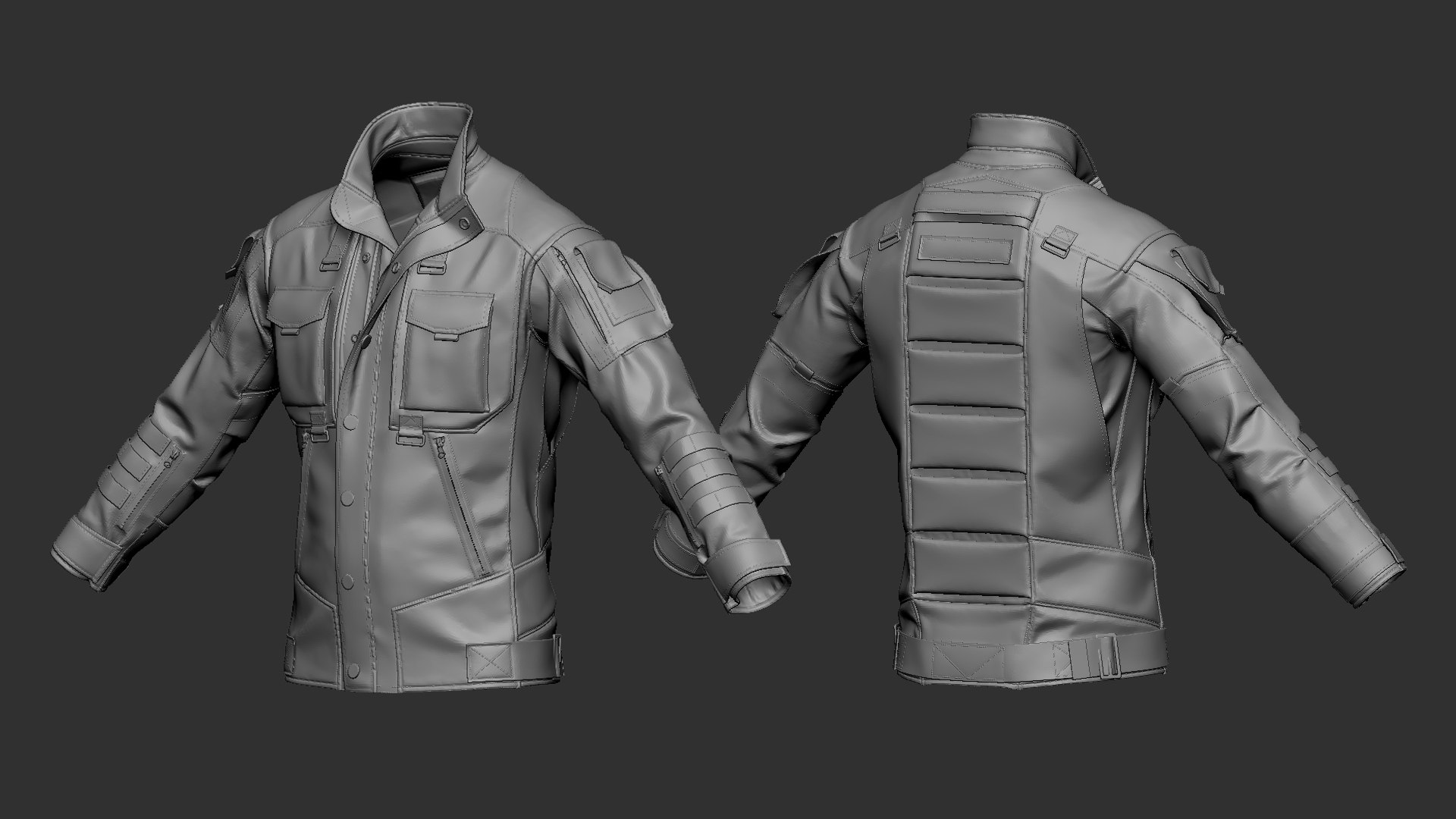 3D Tactical Jacket 3 Model - TurboSquid 2042758