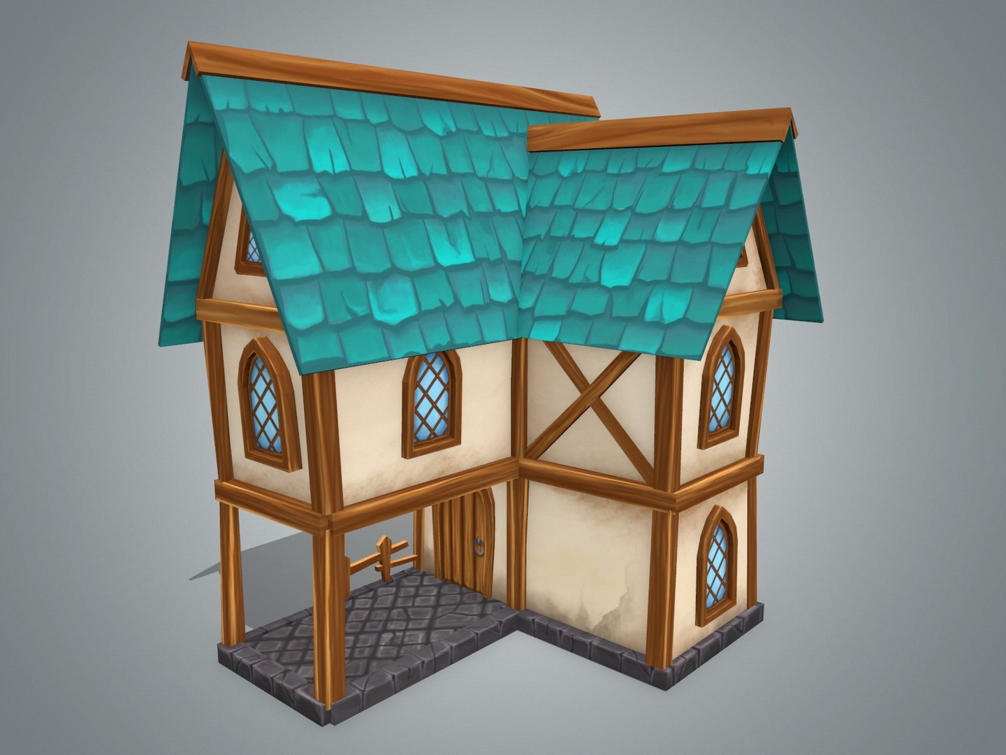 3d Model Fantasy House 2