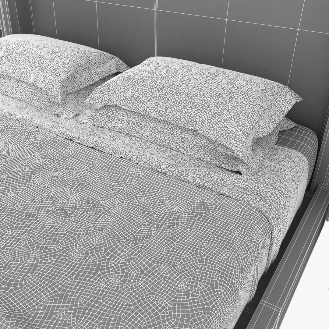 3D Holly Hunt Bedroom Furniture Model - TurboSquid 1318192