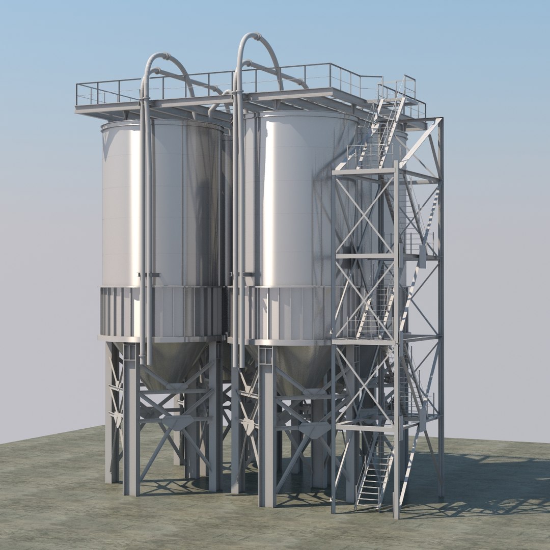 3d industrial tank