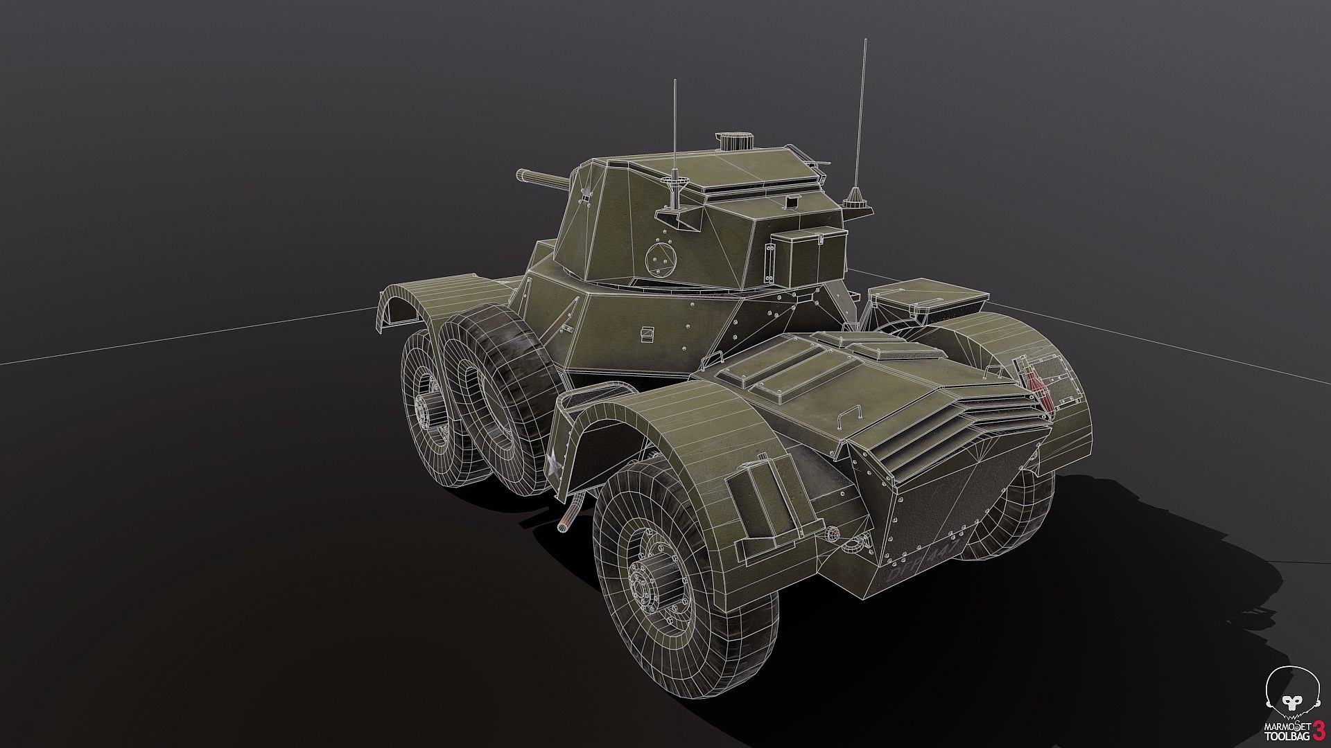 Daimler Armoured Car Model - TurboSquid 1237028