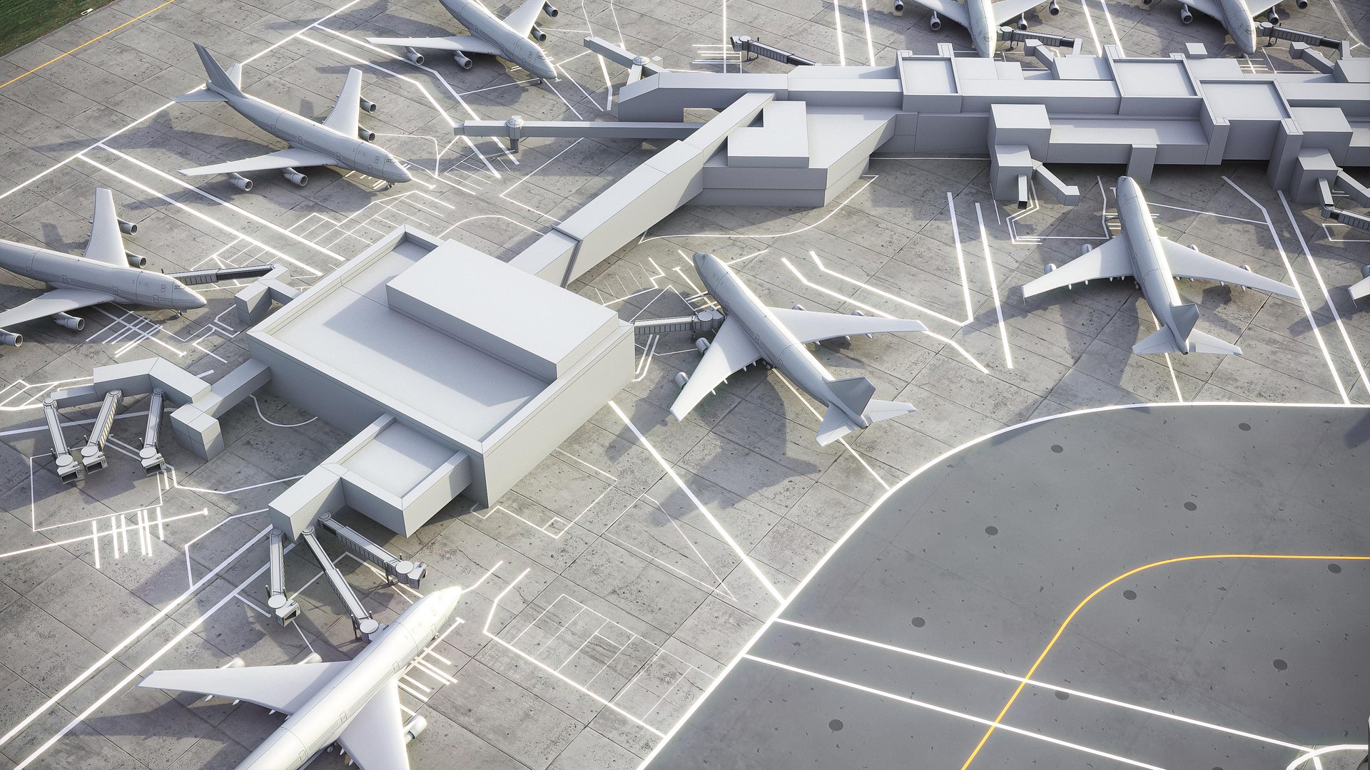 London heathrow lhr 3D model - TurboSquid 1543630
