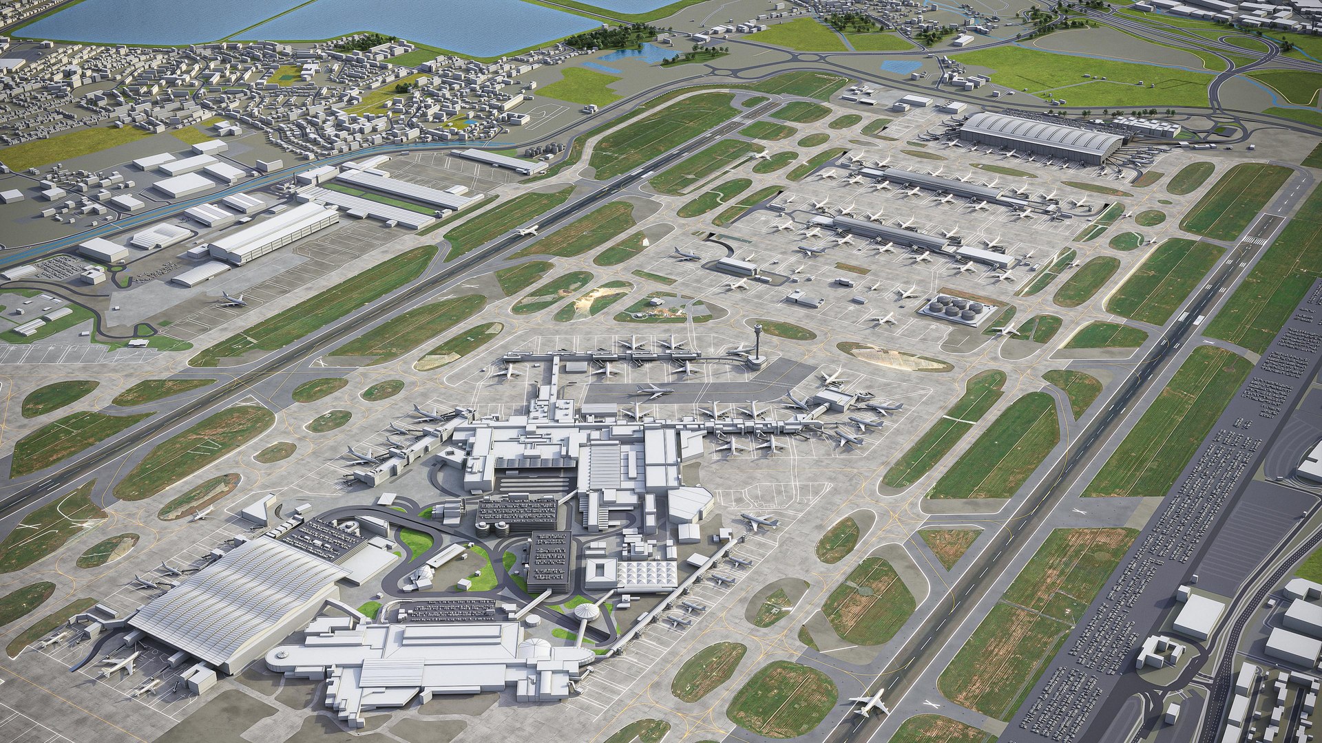 London Heathrow Lhr 3D Model - TurboSquid 1543630