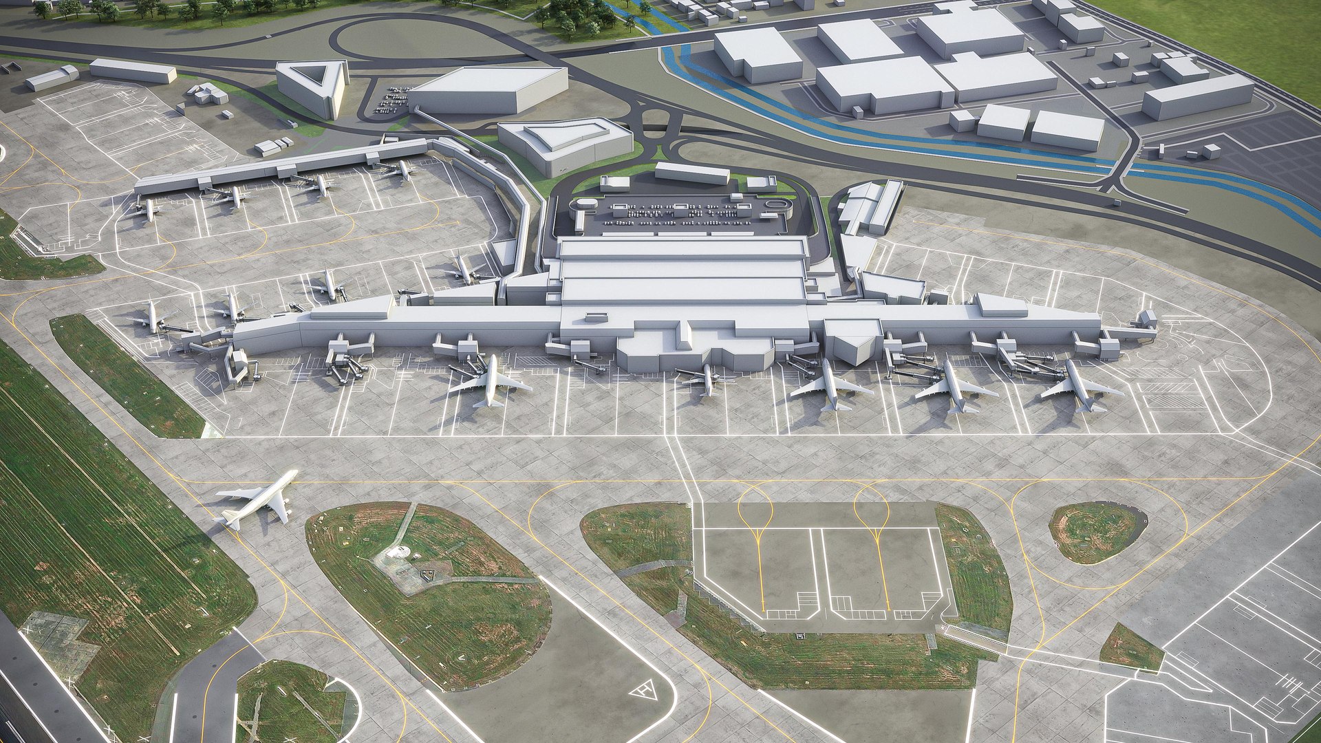 London heathrow lhr 3D model - TurboSquid 1543630
