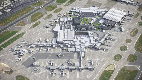 London heathrow lhr 3D model - TurboSquid 1543630