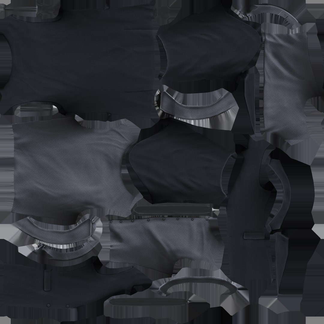 3D Men Charcoal Gray Suit Jacket With Shirt And Tie - TurboSquid 1959732