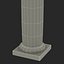 Smooth Modern Column Capital 3d Obj