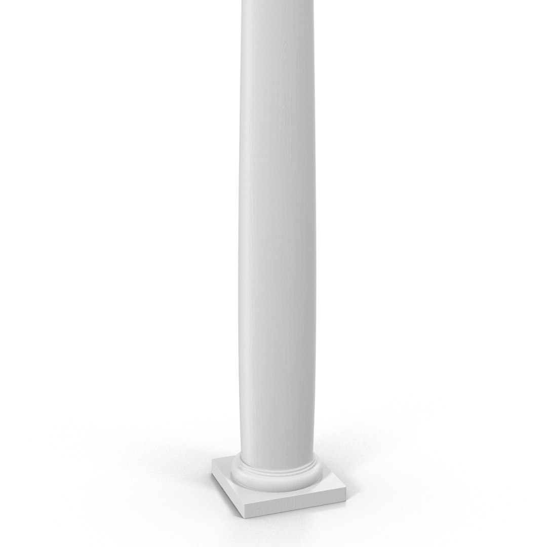 Smooth Modern Column Capital 3d Obj