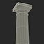 Smooth Modern Column Capital 3d Obj