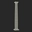 Smooth Modern Column Capital 3d Obj