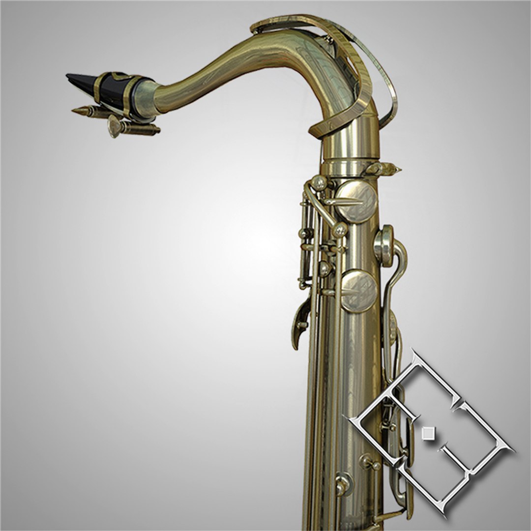 Realistic Saxophone Obj