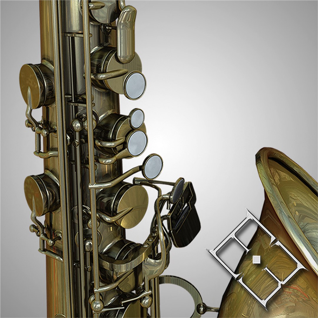 Realistic Saxophone Obj