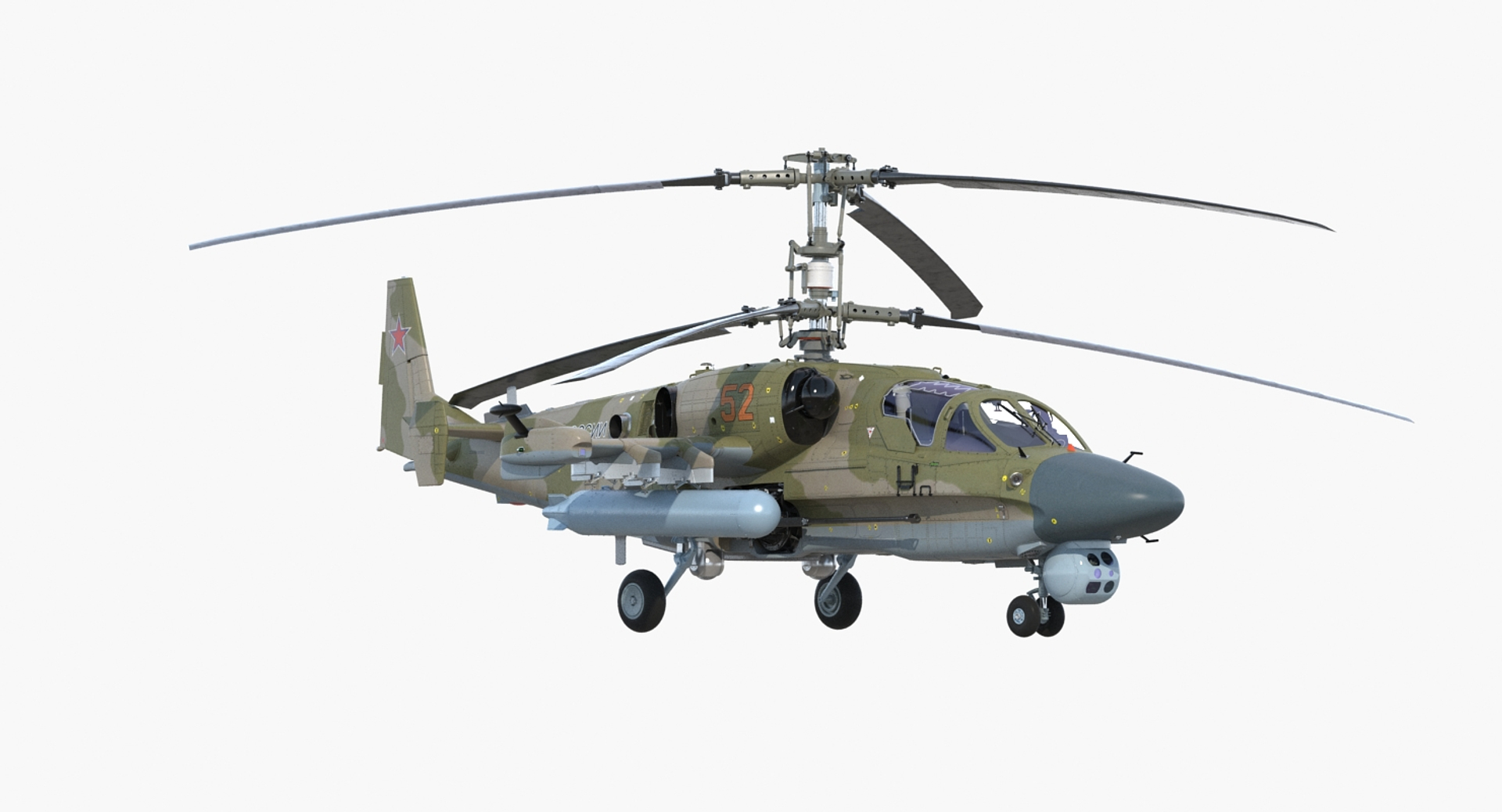 3D Kamov Ka52 Black Shark Model - TurboSquid 1191583