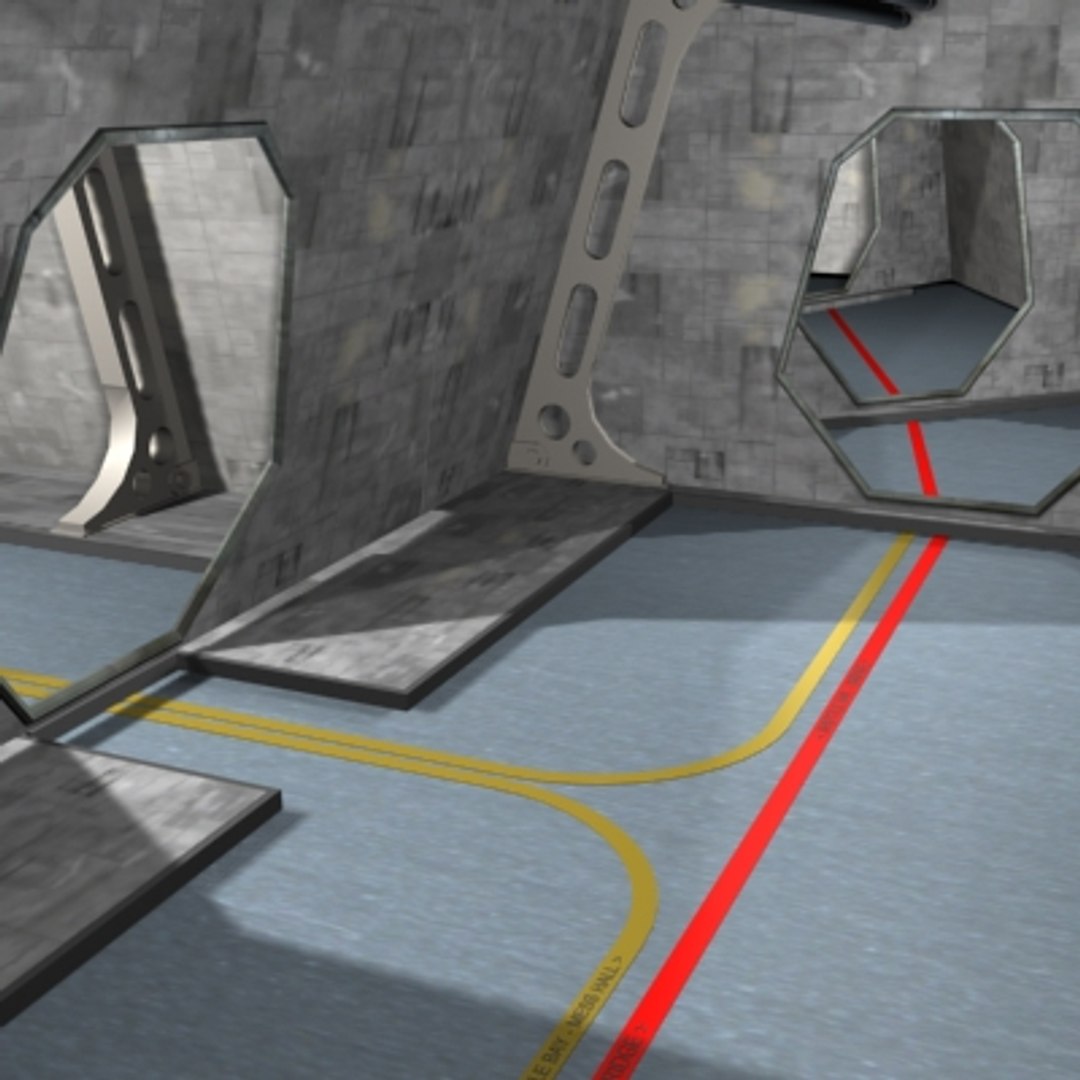 3d Space Cruiser Interior Scene