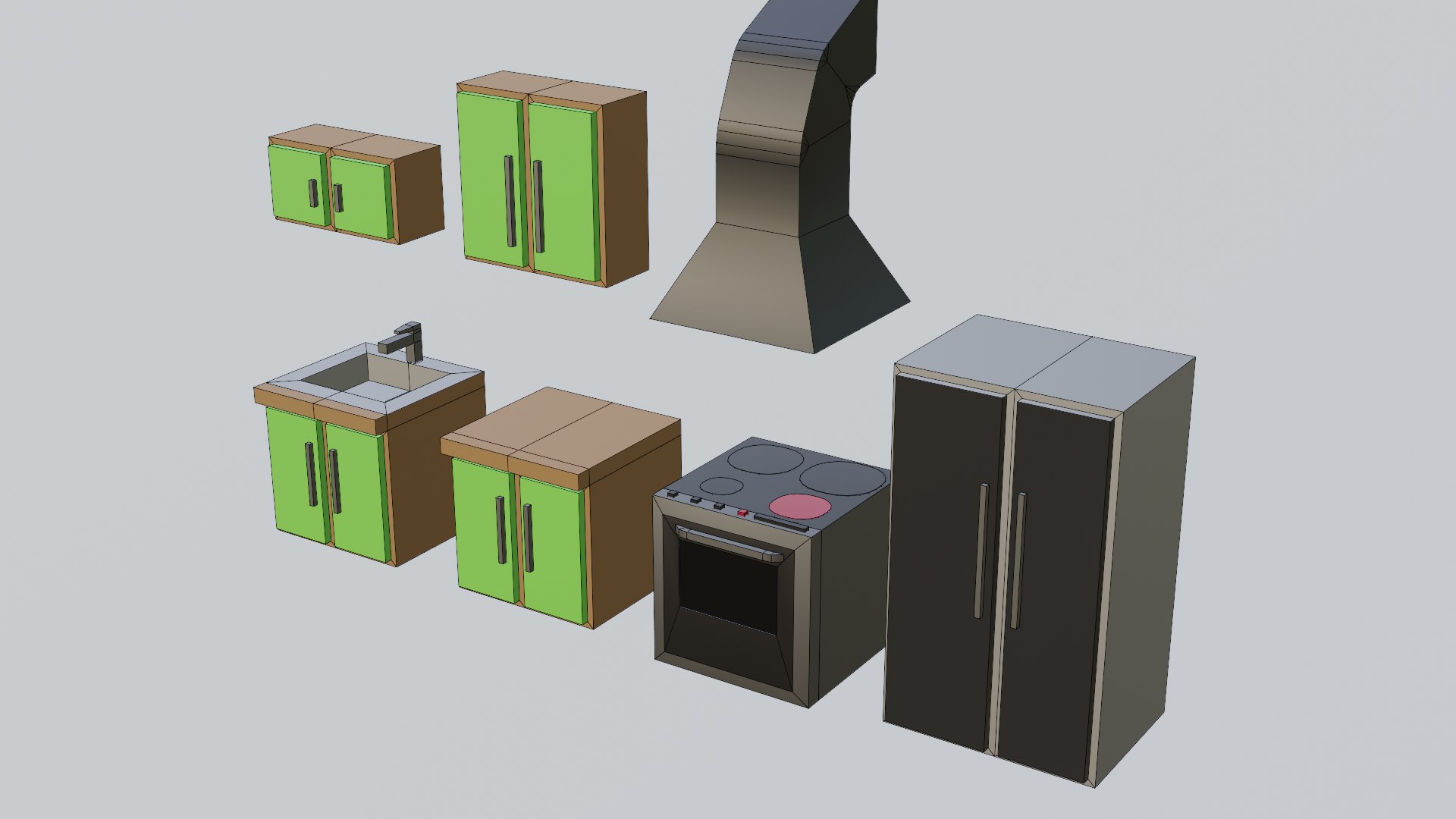 Kitchen Environment Pack 3D Model - TurboSquid 2070323