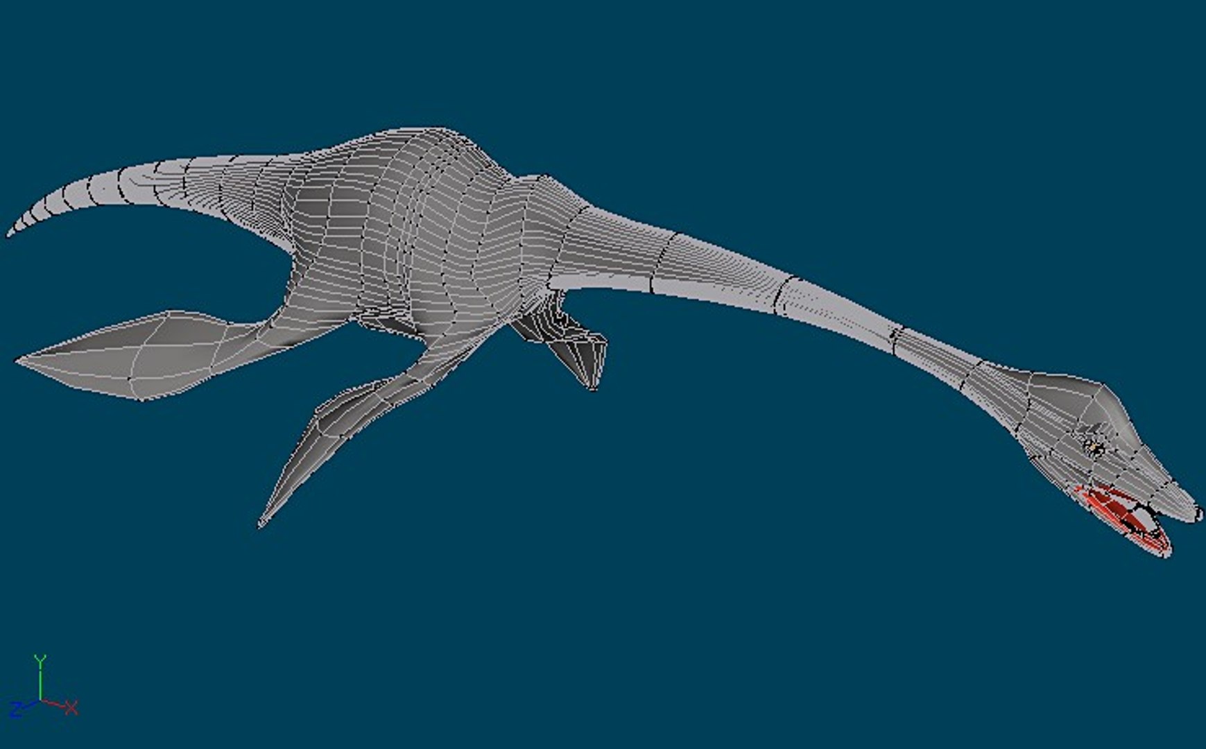 Loch Ness Monster 3d Model