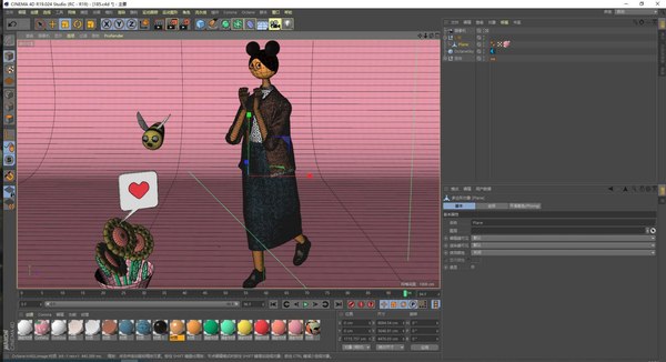 Cartoon sister cartoon aunt cartoon girl puppet woman cartoon scene ...