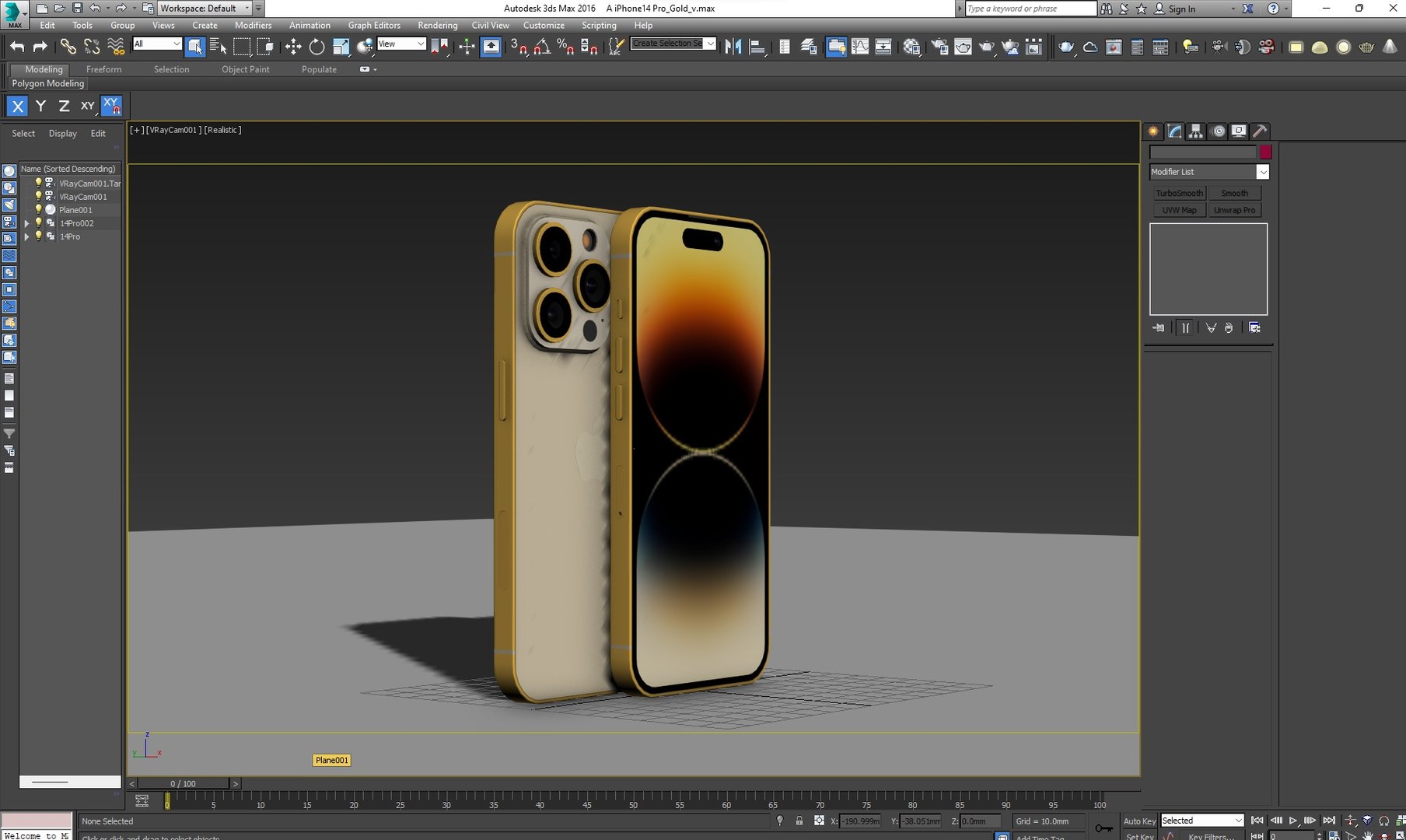 Apple IPhone 14 Pro Gold 3D Model - TurboSquid 1956411