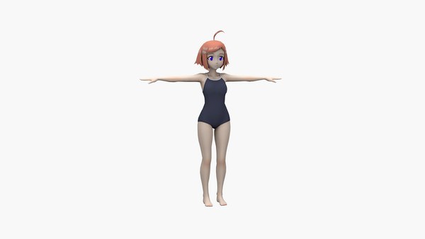 modelo 3d animado nadadora - TurboSquid 1852735