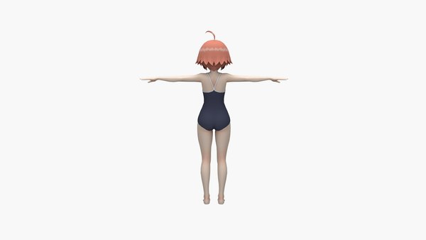 modelo 3d animado nadadora - TurboSquid 1852735