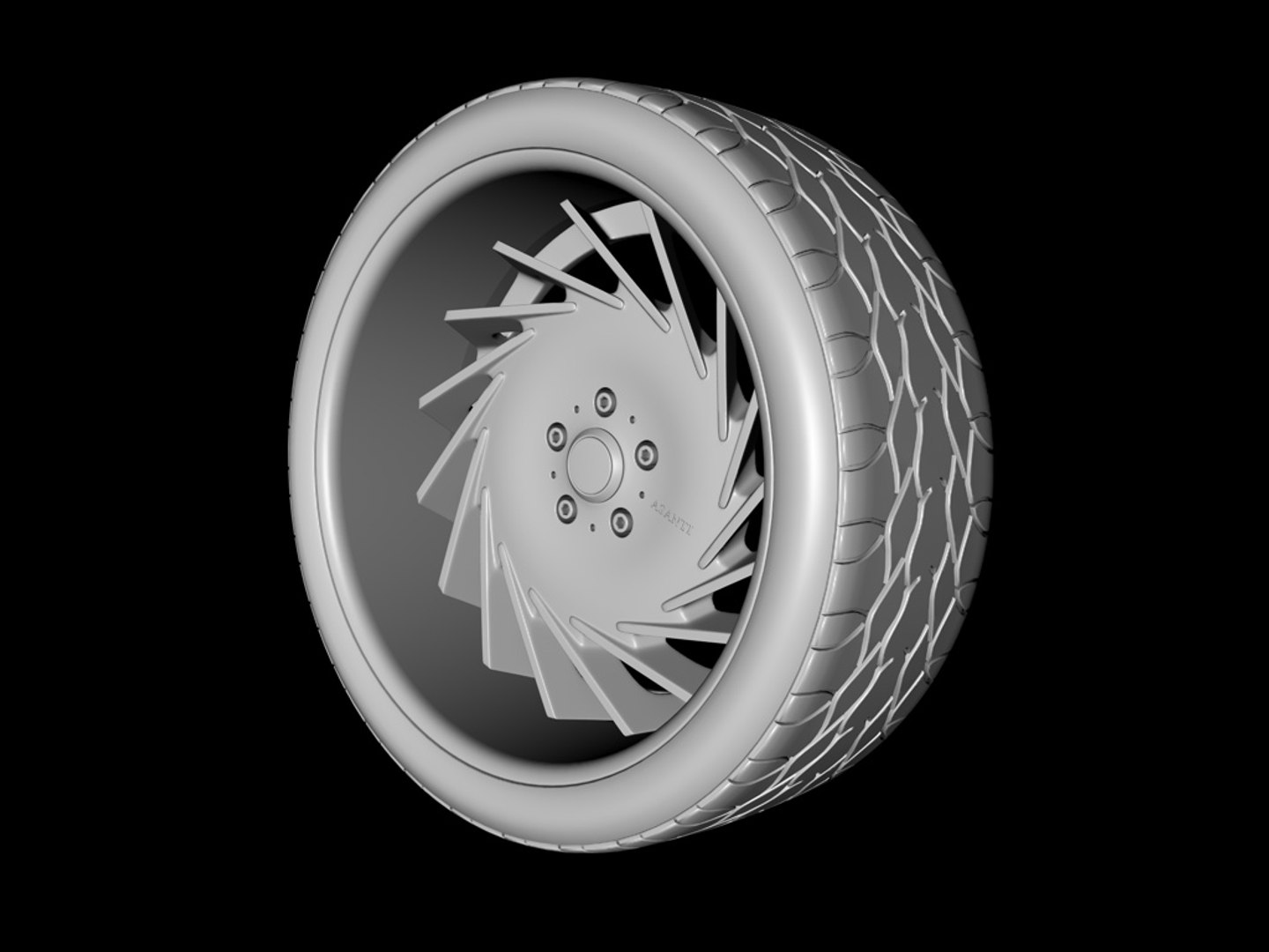 Dub Wheel 3d Model