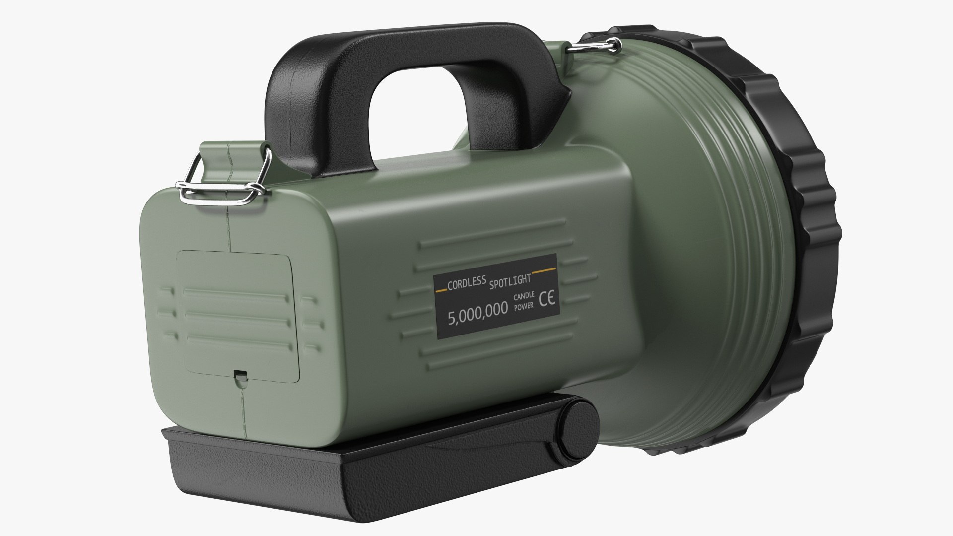 3D LED Portable Rechargeable Spotlight Flashlight Model - TurboSquid ...