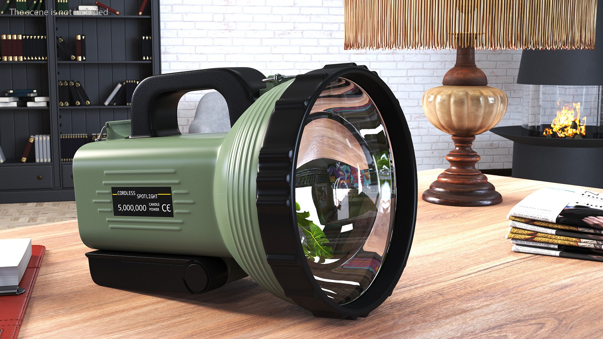 3D LED Portable Rechargeable Spotlight Flashlight Model - TurboSquid ...