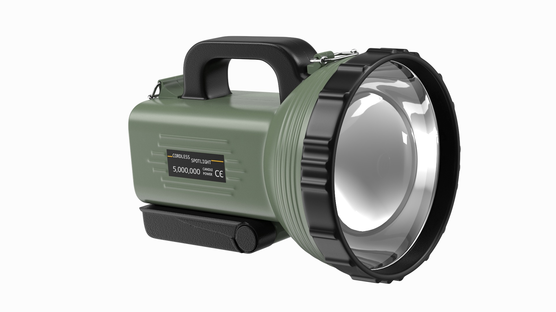 3D LED Portable Rechargeable Spotlight Flashlight Model - TurboSquid ...