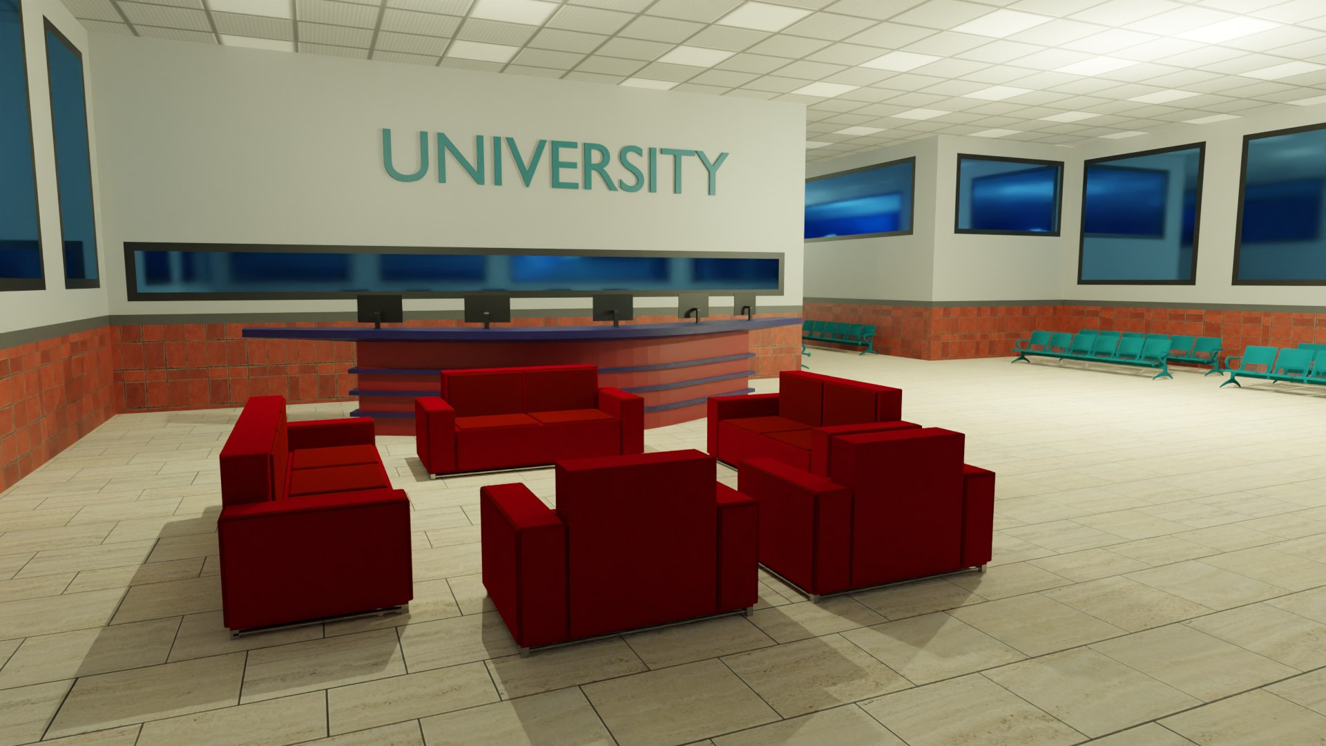 University Interior Model - TurboSquid 2140288